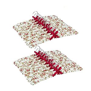 WODMB 20pc Wardrobe Clothes Hanger Satin Cloth Sponge Dresses Hangers Coat Rack Sweaters Clothes Indoor Balcony