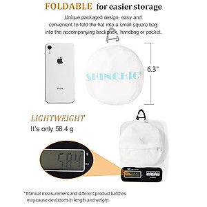 Waterproof Sun UPF 50+ Bucket Hat UV Protection Packable Brimmed Boonie for Women Men Summer Lightweight Hiking Outdoor Cap White