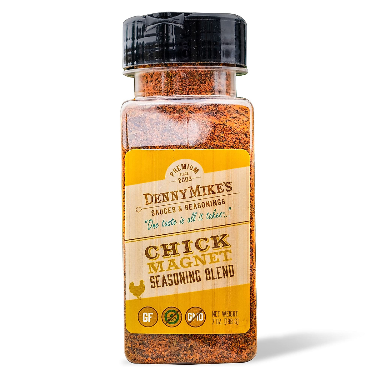 Chick Magnet Rotisserie Chicken Seasoning Rub for Cooking, Smoking, and Grilling, Gluten-Free, Low Sodium, Keto-Friendly Chicken Seasoning Spice Blend in 7oz Shaker - DennyMike’s