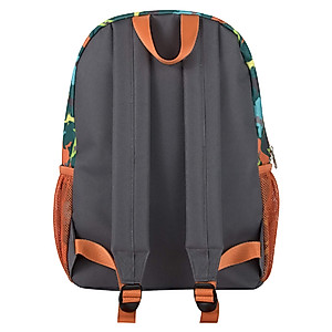 Trail maker Boy's 6 in 1 Backpack With Lunch Bag, Pencil Case, and Accessories (Dueling Dinos)