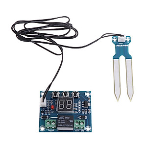caralin 12V Soil Humidity Sensor Controller Irrigation System Automatic Watering Module Humidity Controller