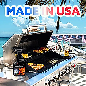 Kona Safe/Clean Grill Cleaner Spray - Now 40% More Cleaning Power, Heavy Duty No-Drip Gel, Eco-Friendly, Food Safe, BBQ Grate Degreaser, Biodegradable, Made in Michigan USA - 23oz