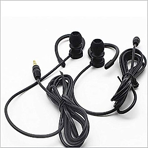 LINHUIPAD Single Side Earbud Headphones Stereo in-Ear Earphone Removable Hook Earphone for PC Smartphones MP3 MP4 Players
