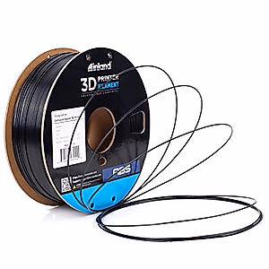 Inland 1.75mm ABS 3D Printer Filament, Dimensional Accuracy +/- 0.03 mm - 1kg Cardboard Spool (2.2 lbs) - Fits Most FDM/FFF Printers - Black