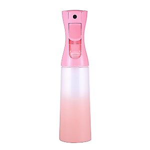 Vimas Continuous Spray Bottles, Refillable Water Spray Bottles for Cooking, Cleaning, Hairstyling, Skin Care & Plant 10 oz/300ml (Pink)