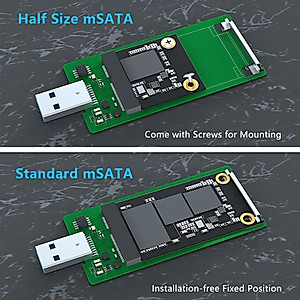 INDMEM mSATA to USB 3.0 Enclosure with 32GB mSATA SSD