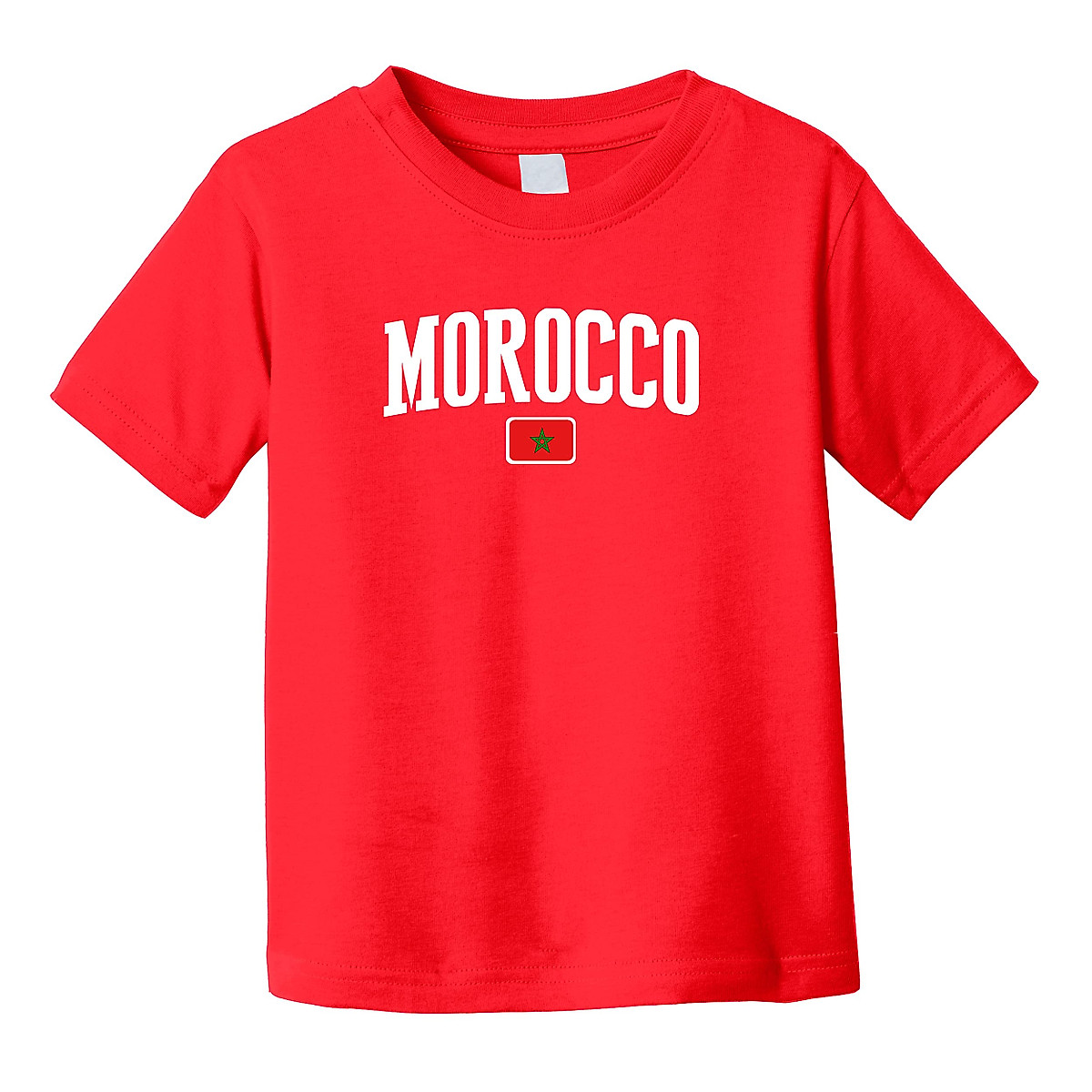 Morocco toddler soccer T-shirt national team for world cup 2022 boys girls kids Moroccan