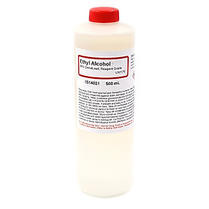 ALDON Innovating Science Reagent Grade 95% Denatured Ethyl Alcohol, 500mL - The Curated Chemical Collection - Not for Use on Body or Skin