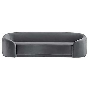 Modway Contessa Performance Velvet Sofa, Grey