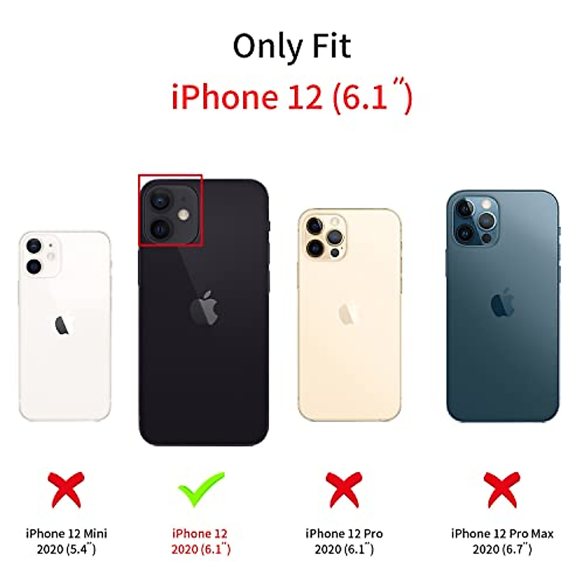 Fycyko Compatible with iPhone 12 Case Magsafe Glitter,Bling Luxury Cute Flexible Magnetic Phone Case Camera Protection Shockproof for Women Girl Men Design for iPhone 12 6.1 inch-Purple