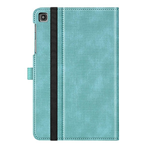 Fintie Case for Samsung Galaxy Tab A 8.4 2020 Model SM-T307, [Corner Protection] Multi-Angle Viewing Smart Stand Back Cover with Pocket, Turquoise/Brown