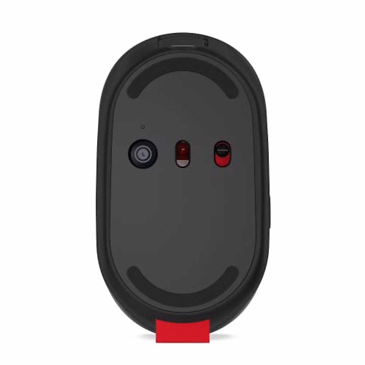 Lenovo Go USB-C Essential Wireless Mouse, 2.4 GHz Nano USB-C Receiver, Adjustable DPI, Rechargeable Battery, Ambidextrous, GY51C21210, Grey