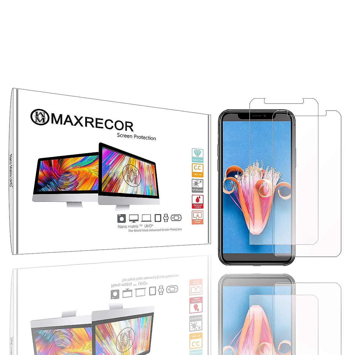 Screen Protector Designed for Vtech InnoTAB 2 - Maxrecor Nano Matrix Anti-glare (Dual Pack Bundle)