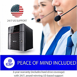 BUFFALO TeraStation 3420DN 4-Bay SMB 32TB (4x8TB) Desktop NAS w/Hard Drives Included Network Attached Storage