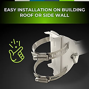 Bolton Technical 10” Inch J Pole Mount Accessory for Outside Antenna(Signal Booster Antenna, Yagi Antenna, Antenna Expansion kit, Dish, TV Antenna, Camera Pole, Weather Proof)