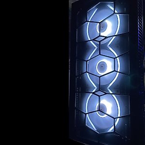 SaharaGaming P44 with 3 Black Pirate Eye Modular Fans & Universal hub