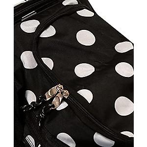 Rockland Duffel Bag, Black Dot, 19-Inch