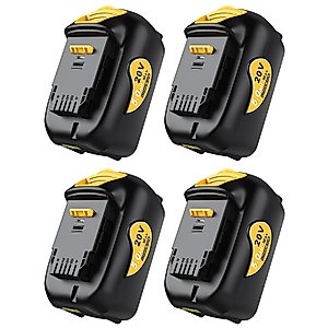 EpicSeren 20v Max Battery 5. 0A Replacement for Dewalt Battery 4Pack, Baterias Compatible with All Dewalt 20v Cordless Power Tool.