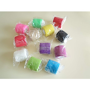 12 Pack Self Adhesive Wrap Bandage - Vet Wrap for Pets, Stretch Self-Adherent Cohesive Tape Breathable Athletic Tape Rolls (2 Inches x 5 Yards Each, 12 Colors)