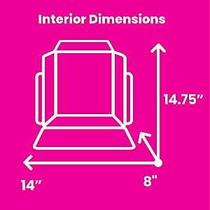 Everything Mary Rolling Craft Bag, Black & White Stripe - Papercraft Tote with Wheels for Scrapbook & Art Storage - Organizer Case for IRIS Boxes, Supplies, and Accessories - for Teachers & Medical