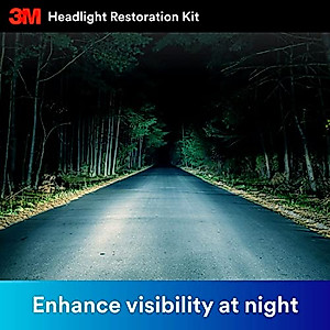 3M Headlight Restoration Kit, Heavy Duty 2-Pack, Easy Heavy Duty Car Headlight Restoration System, Headlight Cleaner and Restorer, Use With A Household Drill