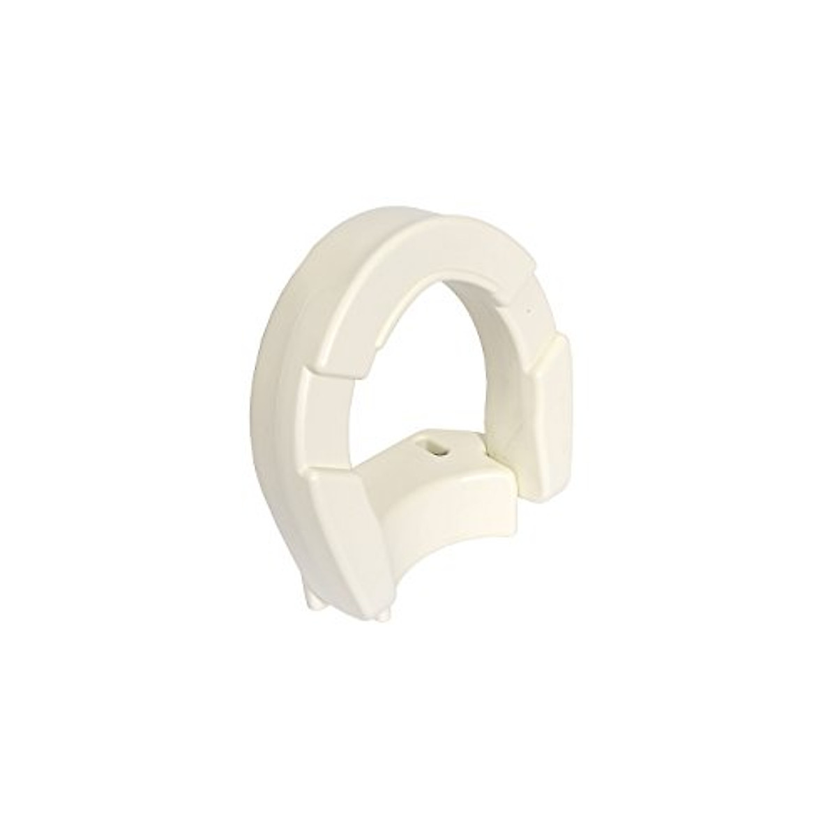 Essential Medical Supply Hinged Toilet Seat Riser for Elongated Toilets, 19.2 x 14 x 3.5 Inch