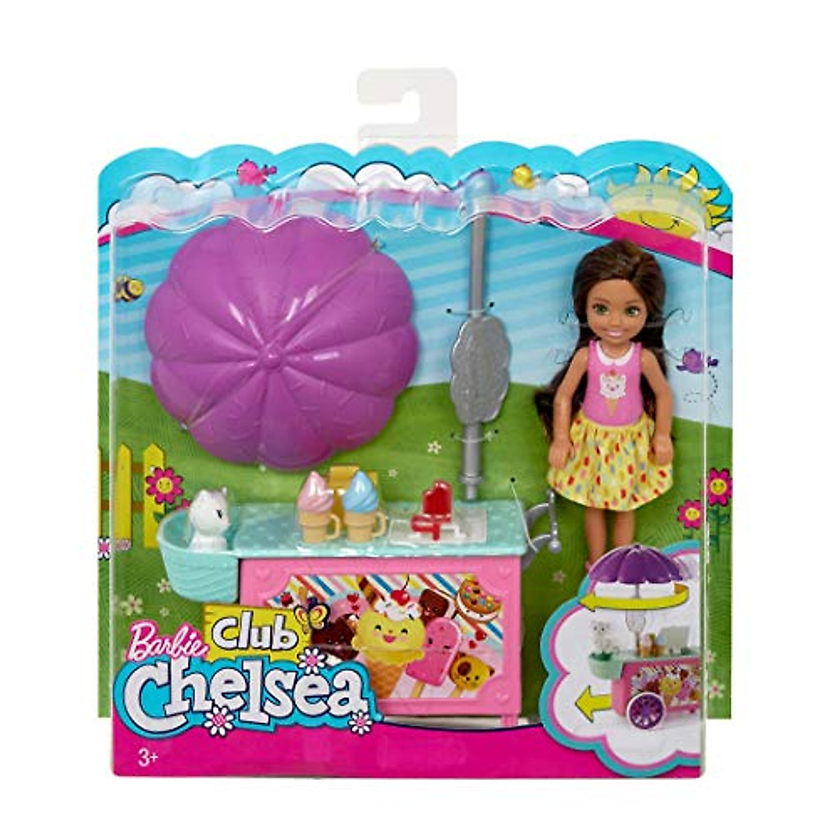 Barbie Club Chelsea Ice Cream Cart Doll & Playset