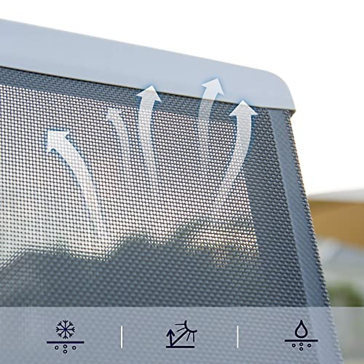 Domi Pool Lounge Chair Aluminum Adjustable Outdoor Chaise Lounge,All Weather Plastic Poolside Lounge Chair for Deck Lawn Backyard, Gray Textilene