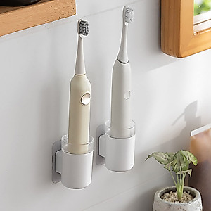 Rolling Tray Cover Wall Mounted Electric Toothbrush Holder Toothbrush Shelf Bathroom Toilet Toothbrush Storage Rack Toothbrush Holder Self Adhesive Electric Toothbrush Drying Rack Wall Mount Kitchen