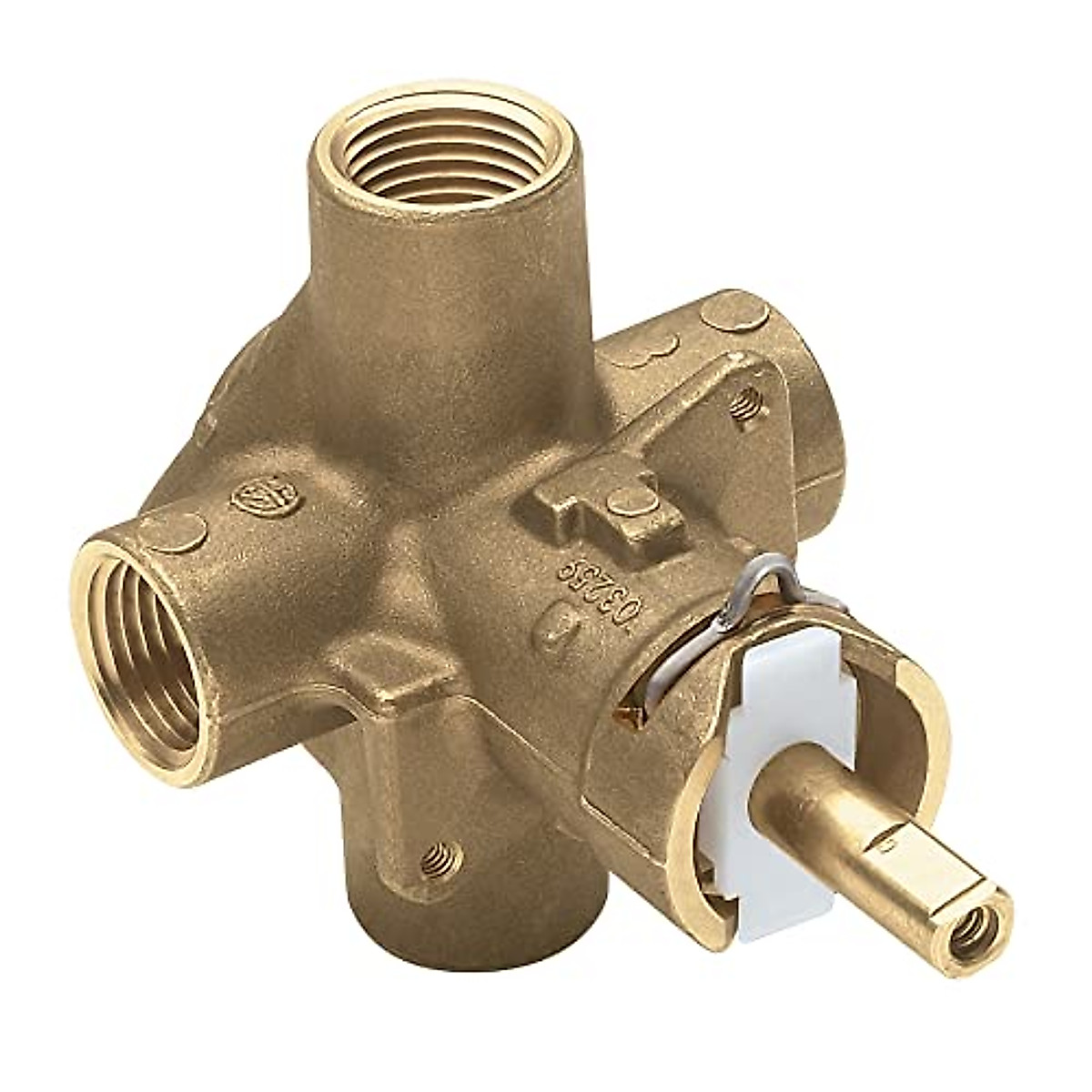 Moen 2510 Monticello PosiTemp Pressure Balancing Shower Valve, 1/2-Inch IPS with MOEN T2151BN Brantford PosiTemp Tub/Shower Trim Kit Without Valve, 1 count, Brushed Nickel