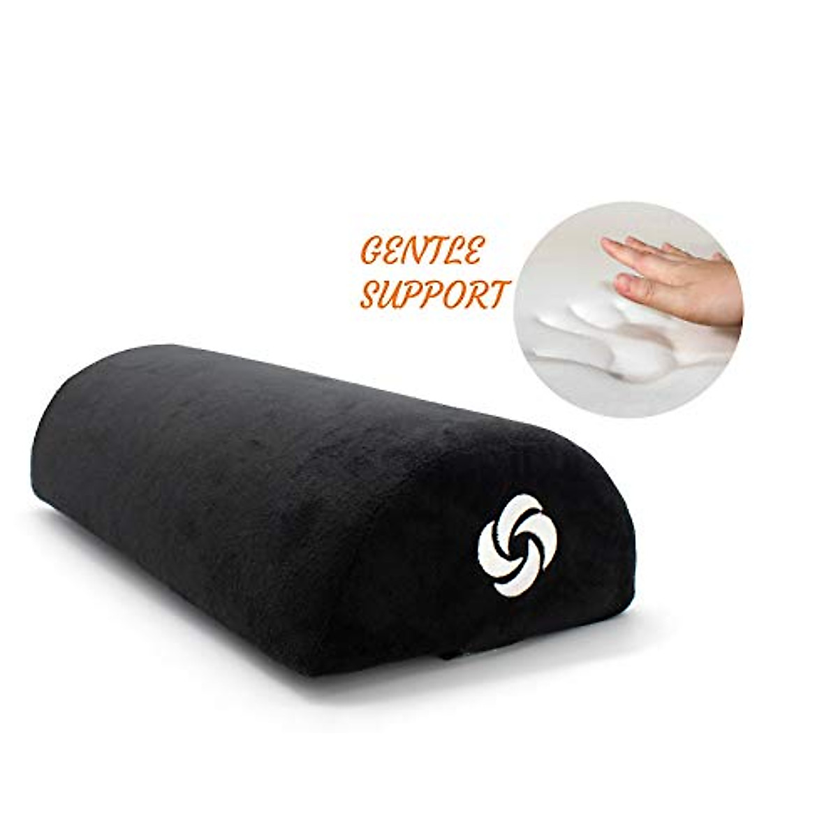 Samsonite - Half Moon Lumbar Support Pillow, Elevates Comfort, 100% Pure Memory Foam, Fits Most Seats