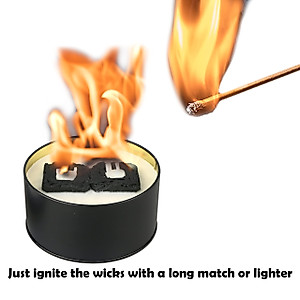 EUPNHY Portable Campfire | Portable Fire Pit | Smores Maker | Lightweight and Portable | 3-5 Hours of Burn Time | Convenient-No Wood-No Embers-No Hassle | Great Gifts for Picnics, Camping and More.