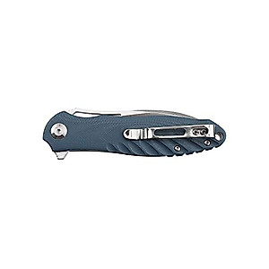Firebird GANZO FH71 Folding Pocket Knife D2 Steel Flip Blade Anti-Slip G10 Handle with Clip Camping Hunting Gear Fishing Outdoor Folder EDC Knife (Grey)