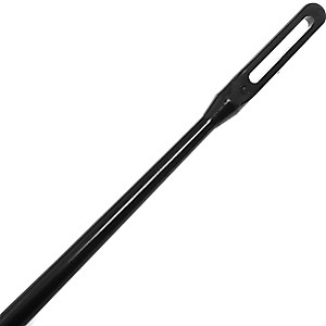 Flute Cleaning Rod with 3pcs Cleaning Swabs Flute Cleaning Kit Flute Cleaner Flute Polishing Cloth, Black