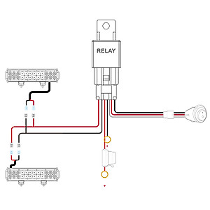 Nilight - ZH010 2PCS 4 Inch 18W Flood LED Light Bars LED Work Lights LED Fog Lights Off Road Driving Lights With Off Road Wiring Harness, 2 Years Warranty