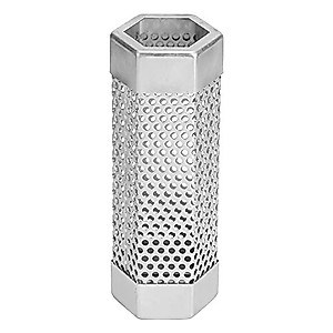 Premium Pellet Smoker Tube 2Pcs BBQ Grill Mesh Tube Pellets Smoke Box 6in Stainless Steel Barbecue Accessory for Any Grill or Smoker, Hot or Cold Smoking(2#)