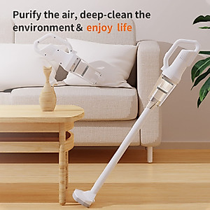 SUITU Handheld Vacuum Cordless 12000PA Powerful Suction Car Vacuum with LED Light, High Power Hand Vacuum Cleaner Cordless Rechargeable Wet Dry Hand Held Vacuuming for Pet Hair/Sofa/Stairs/Car