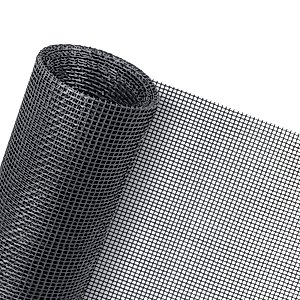 Senneny 59" x 106" Adjustable Window Screens, DIY Custom Fiberglass Screen Mesh, Window Screen Replacement for Windows Doors and Patio Screens, Premium Pet Screen (59" x 106", Grey)
