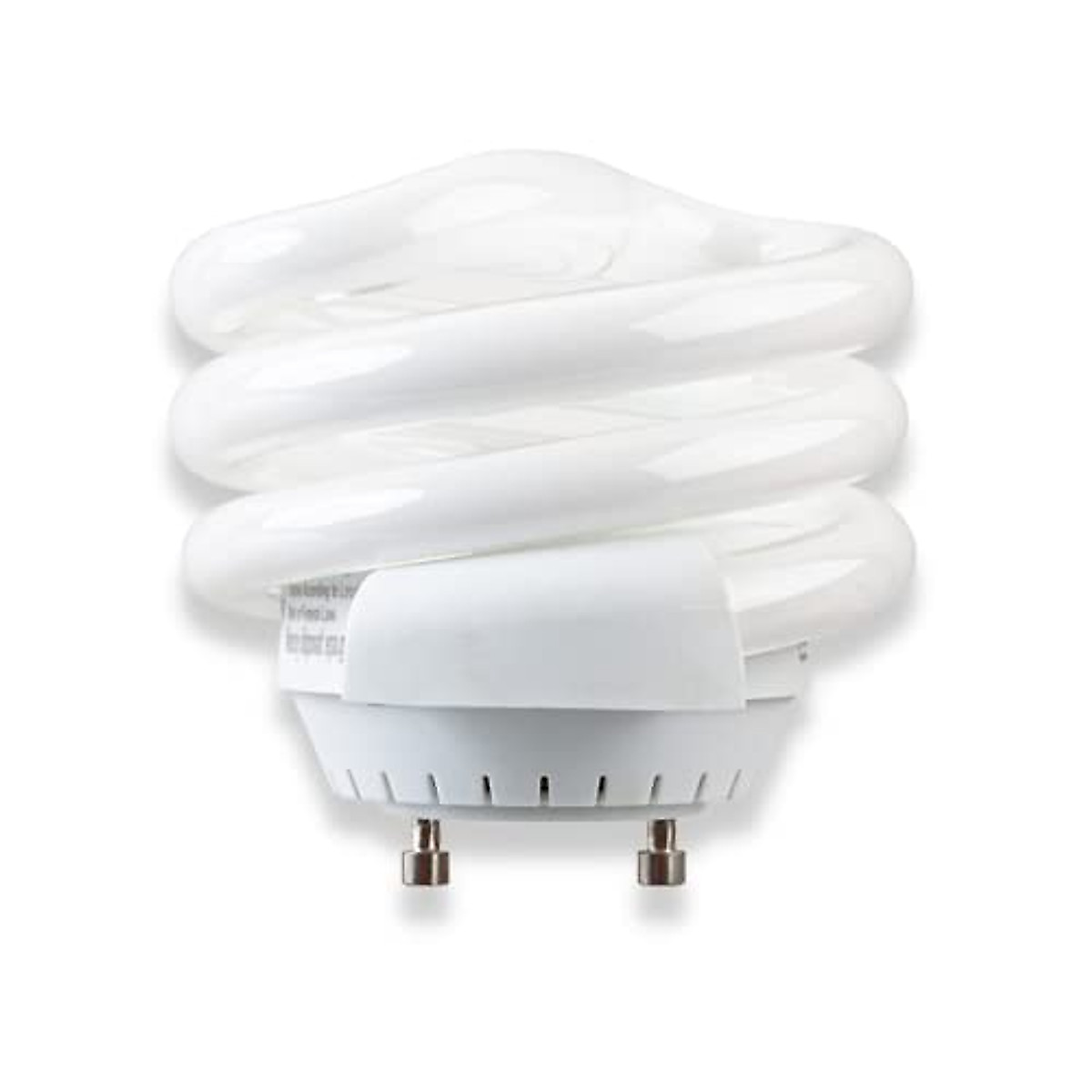 SLEEKLIGHTING 18Watt T2 Spiral CFL GU24 Base Puck Light Bulb 2700K 1170lm -UL Listed Compact Fluorescent -Warm White Light 4pack