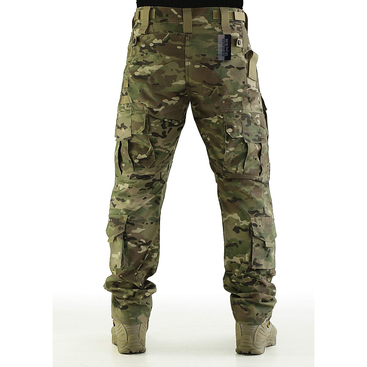 ZAPT Tactical Pants Molle Ripstop Combat Trousers Hunting Army Camo Multicam Black Pants for Men (Multicam Camo, L)