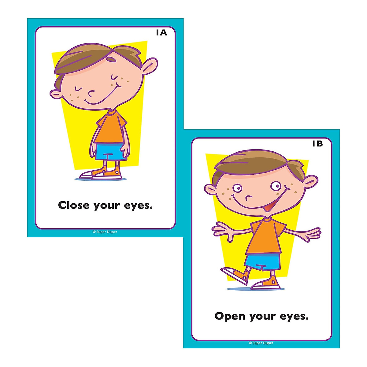 Super Duper Publications | Basic Concepts in Motion Fun Deck Flash Cards | Educational Learning Resource for Children