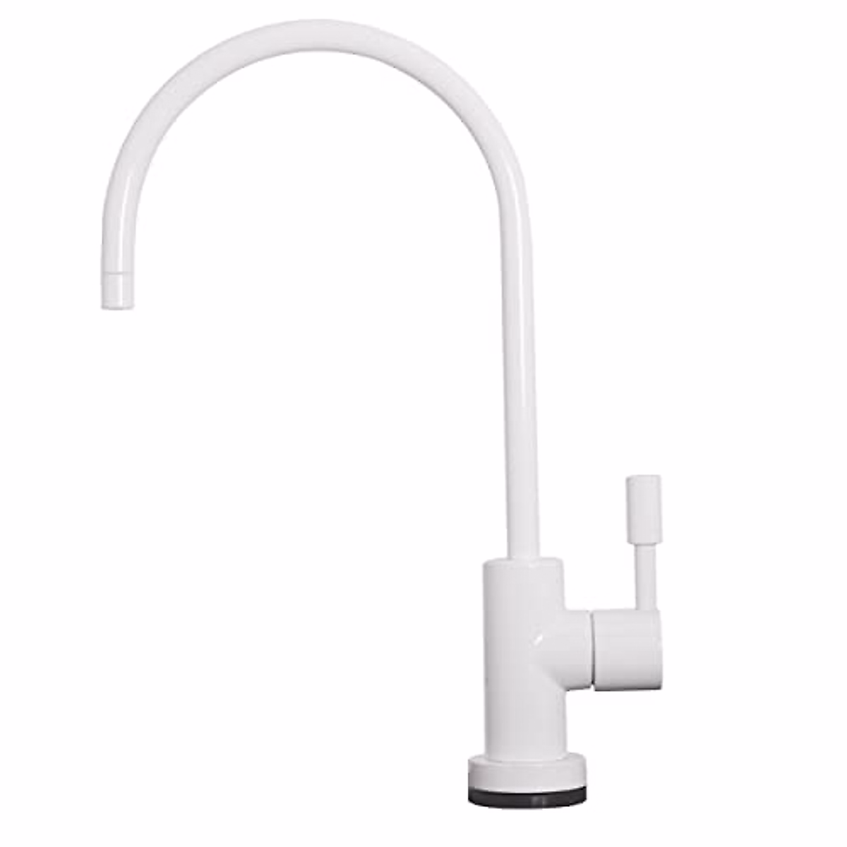 Westbrass D2036-NL-50 11" Contemporary 1-Lever Handle Cold Water Dispenser Faucet, Powder Coat White