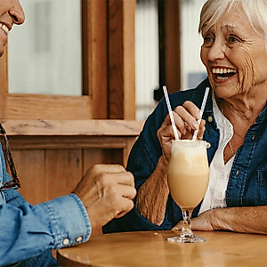 [500-Pack] Plastic Straws - 7.75 Inches Long, Drinking Straws, Standard Size, Bulk Pack (Clear, 500)