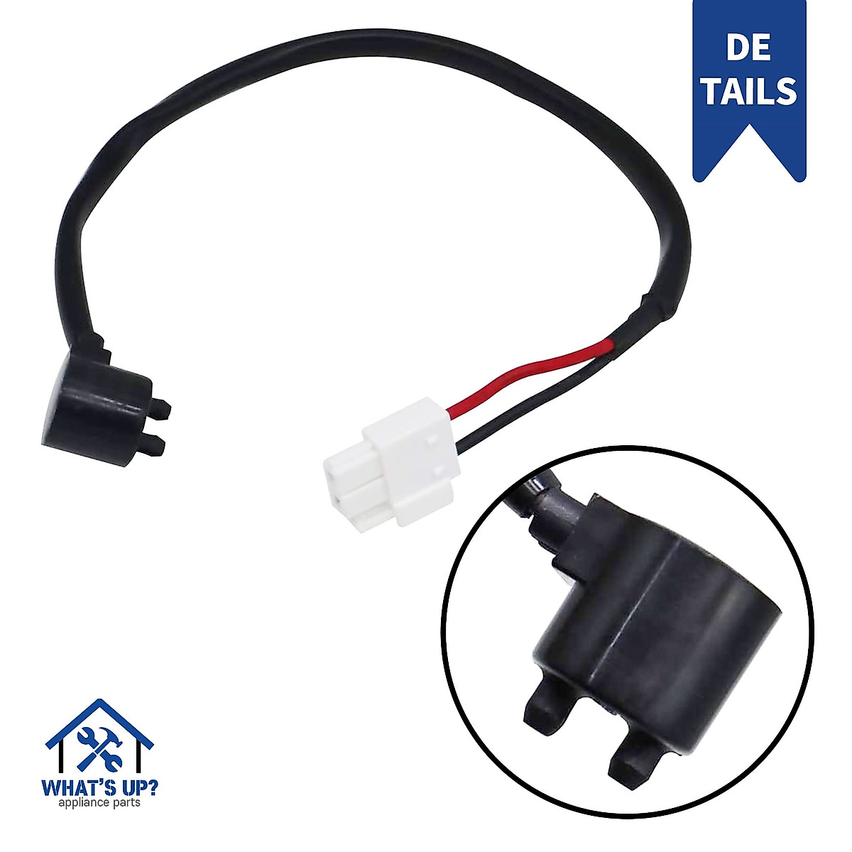 [ What'sUp ] DA47-00243K Refrigerators Defrost Thermostat Compatible with Samsung Part Number : DA47-00243K (AP4403832) Replaces 2025696, DA47-00243B, DA47-00243C, DA47-00243J, PS4140510.