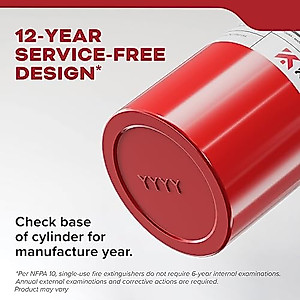 Kidde Fire Extinguisher for Home & Office Use, 5-B:C, 3.2 Lbs., USCG Approved with Strap Bracket (Included)