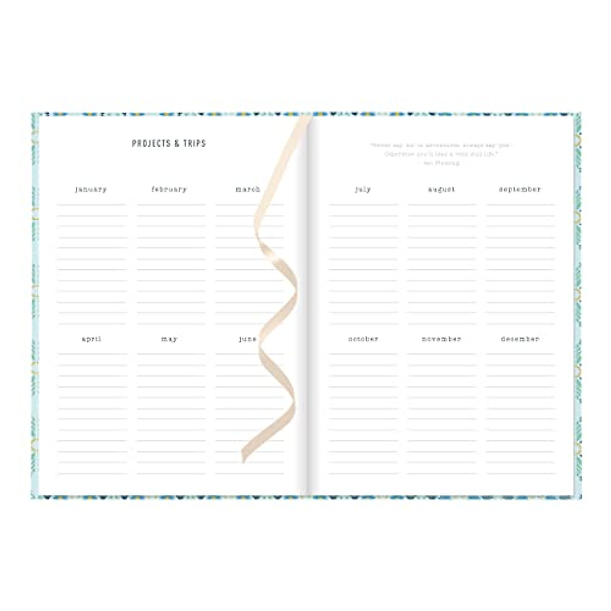 Letts Morocco Weekly/Monthly Planner, 12 Months, January to December, 2024, Sewn Binding, A5 Size, 8.25" x 5.875", Multilingual, Sky (C082391-24)