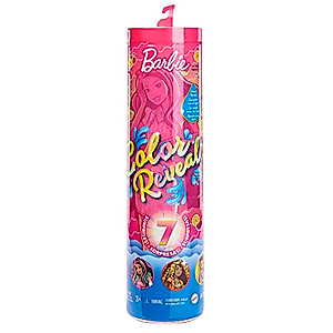 Barbie Color Reveal Doll & Accessories, Scented Sweet Fruit Series, 7 Surprises, 1 Barbie Doll (Styles May Vary)