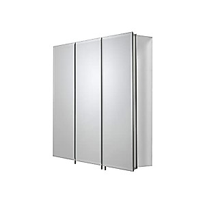 Croydex Loxley 26-Inch x 30-Inch Triple Door Tri-View Cabinet with Hang 'N' Lock Fitting System