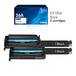 CF226A 26A Toner Cartridge 2Pack: Compatible for HP 26A 26X CF226X Black Toner Replacement for Color Laser Pro M402dw M402n M402dn M402d M402 MFP M426dw M426fdw M426fdn M426 Series Laser Printer