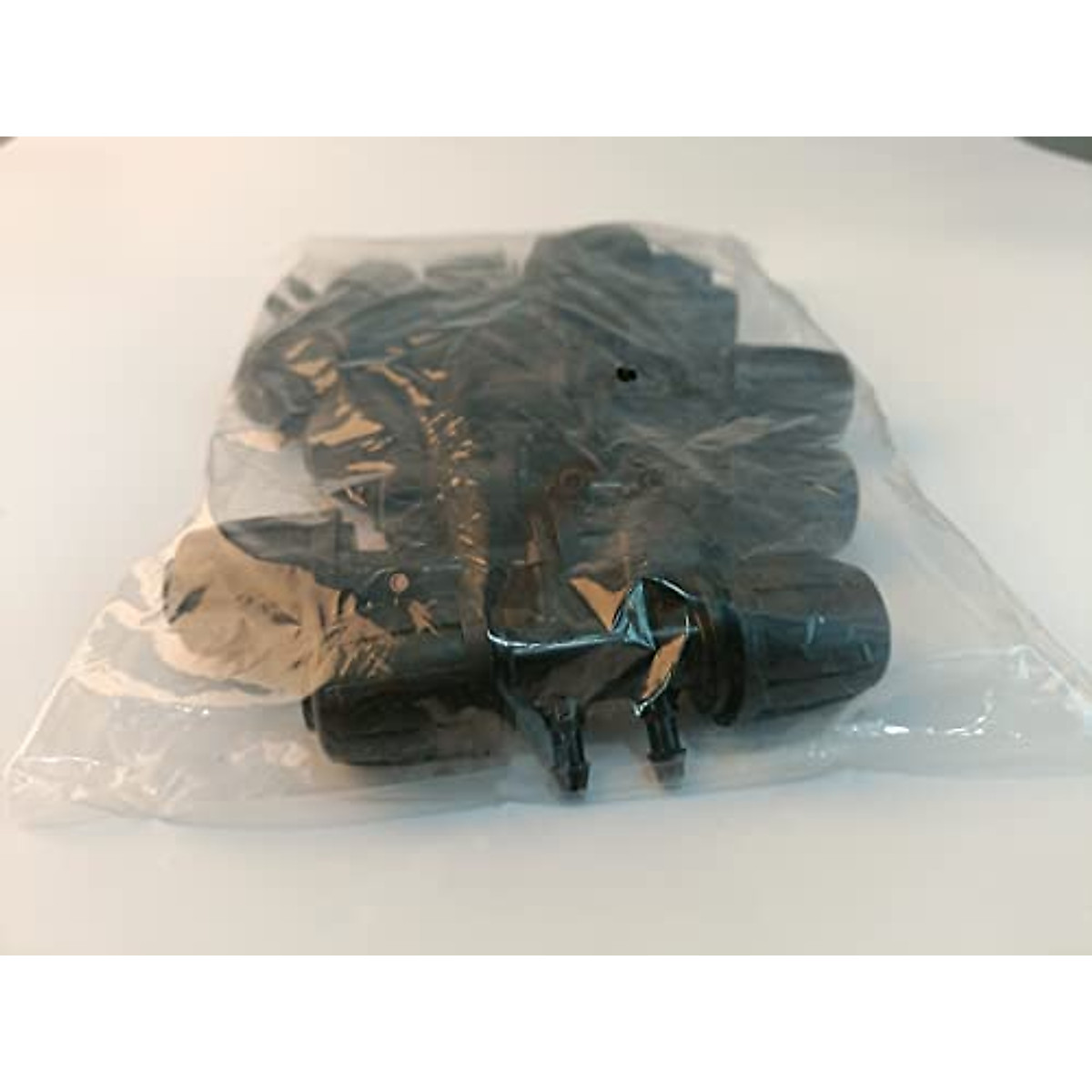 Kalolary 10PCS Barbed Tee 1/2 inch to 1/4 inch Irrigation Tube Anti-Drop Premiun Quality Fitting (fits 13mm ID/ 4mm ID), 16mm PE Pipe Lock Female Connector to 47 Pipe Variable Diameter Six-Way Adapter